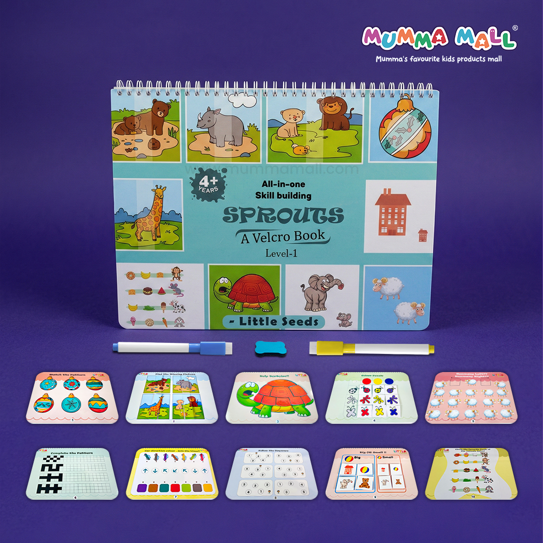 SPROUTS™ Montessori Busy Book with Velcro Activities – Early Learning ...