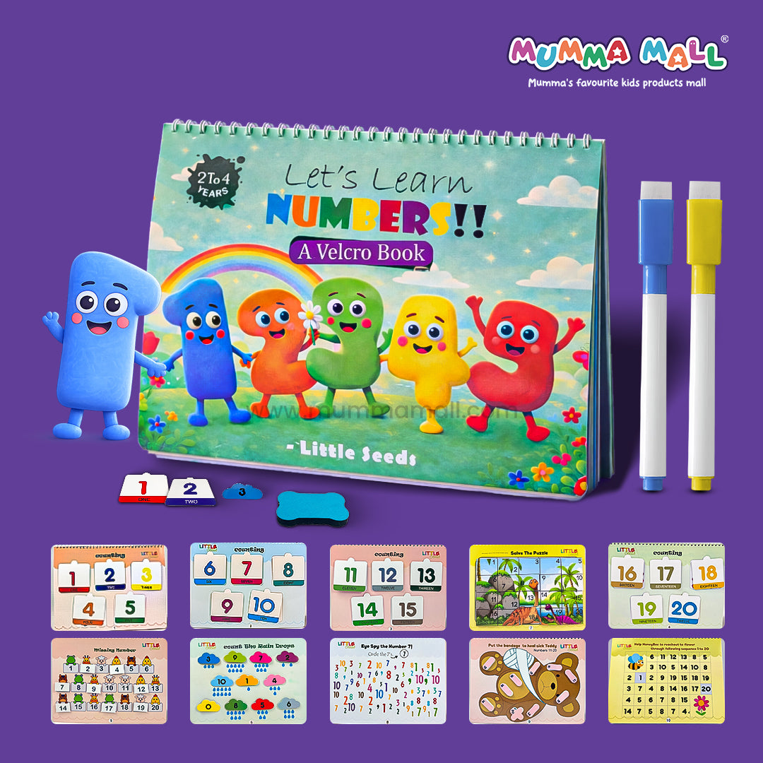 Early Math Starter Velcro Book™ – Reusable Numbers & Counting Interact ...