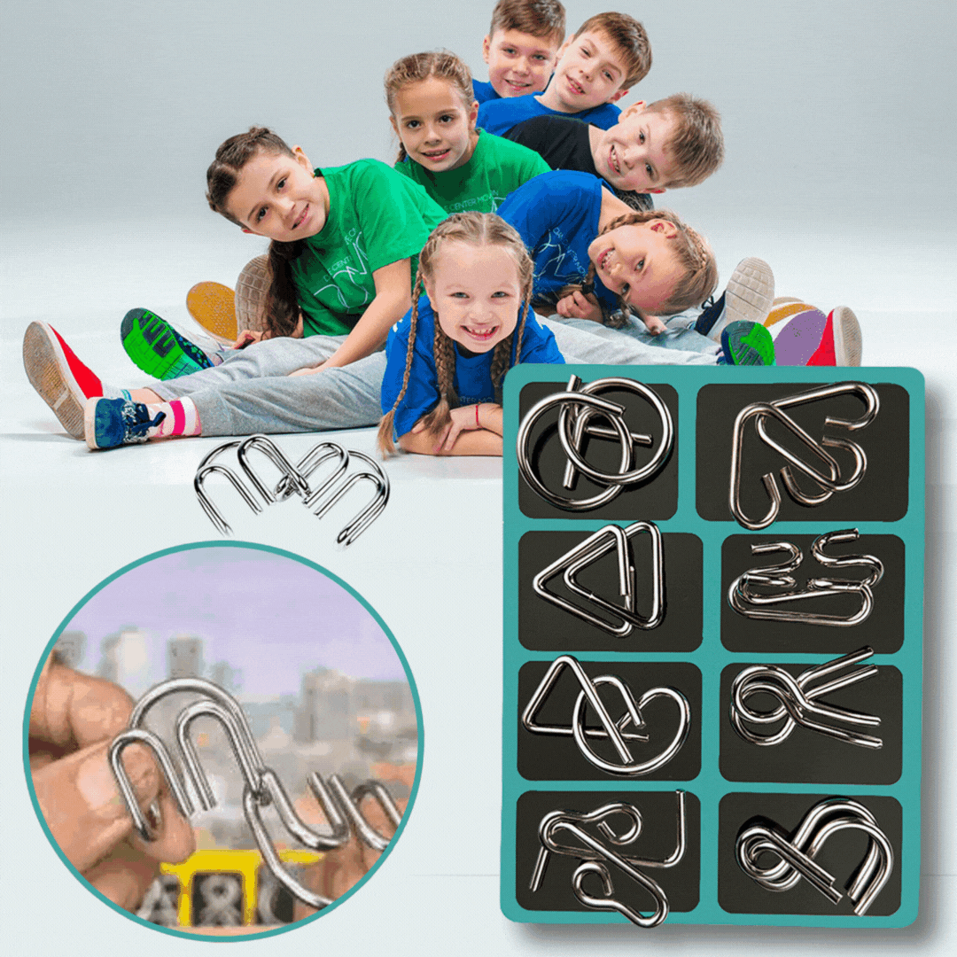 ⭐intellectual Intelligence Educational Metal IQ Puzzle combo for Adult ...